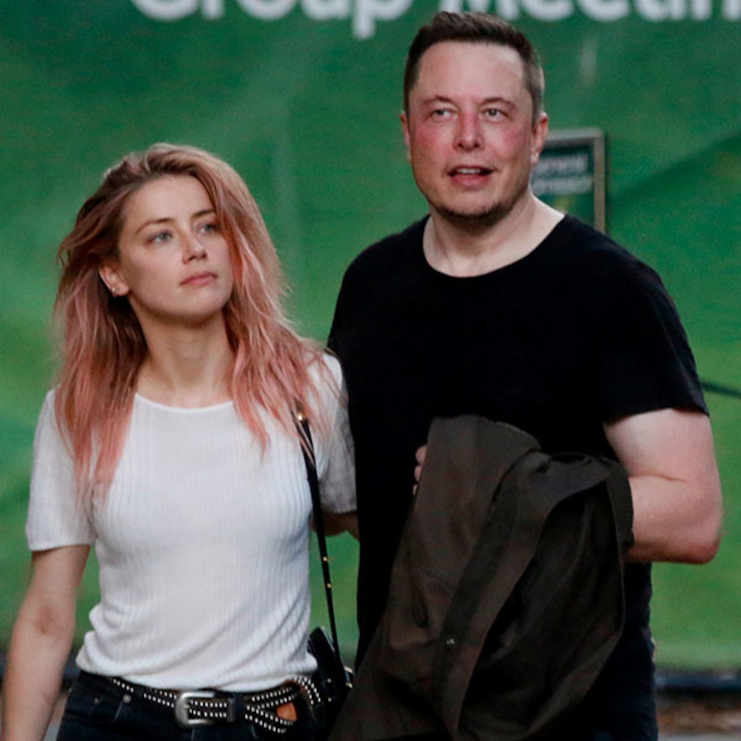 Amber Heard And Elon Musk Walk Arm In Arm During First Public Outing E Online Uk
